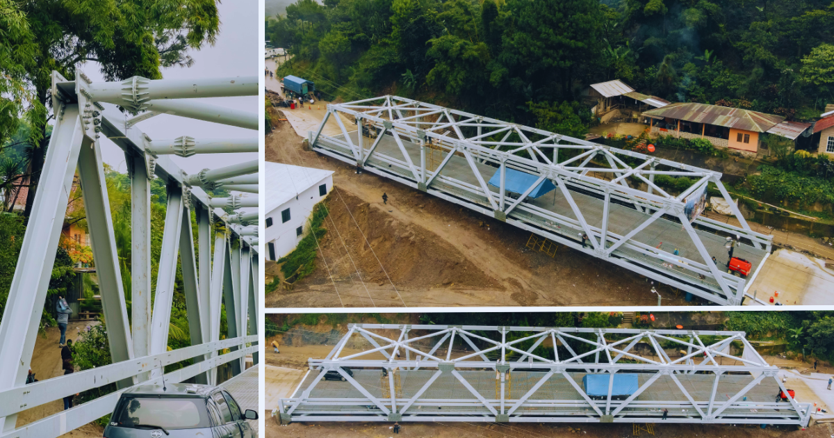 Case study: Tamahú Bridge from Guatemala. The structure is a Warren-truss type. | IDEA StatiCa